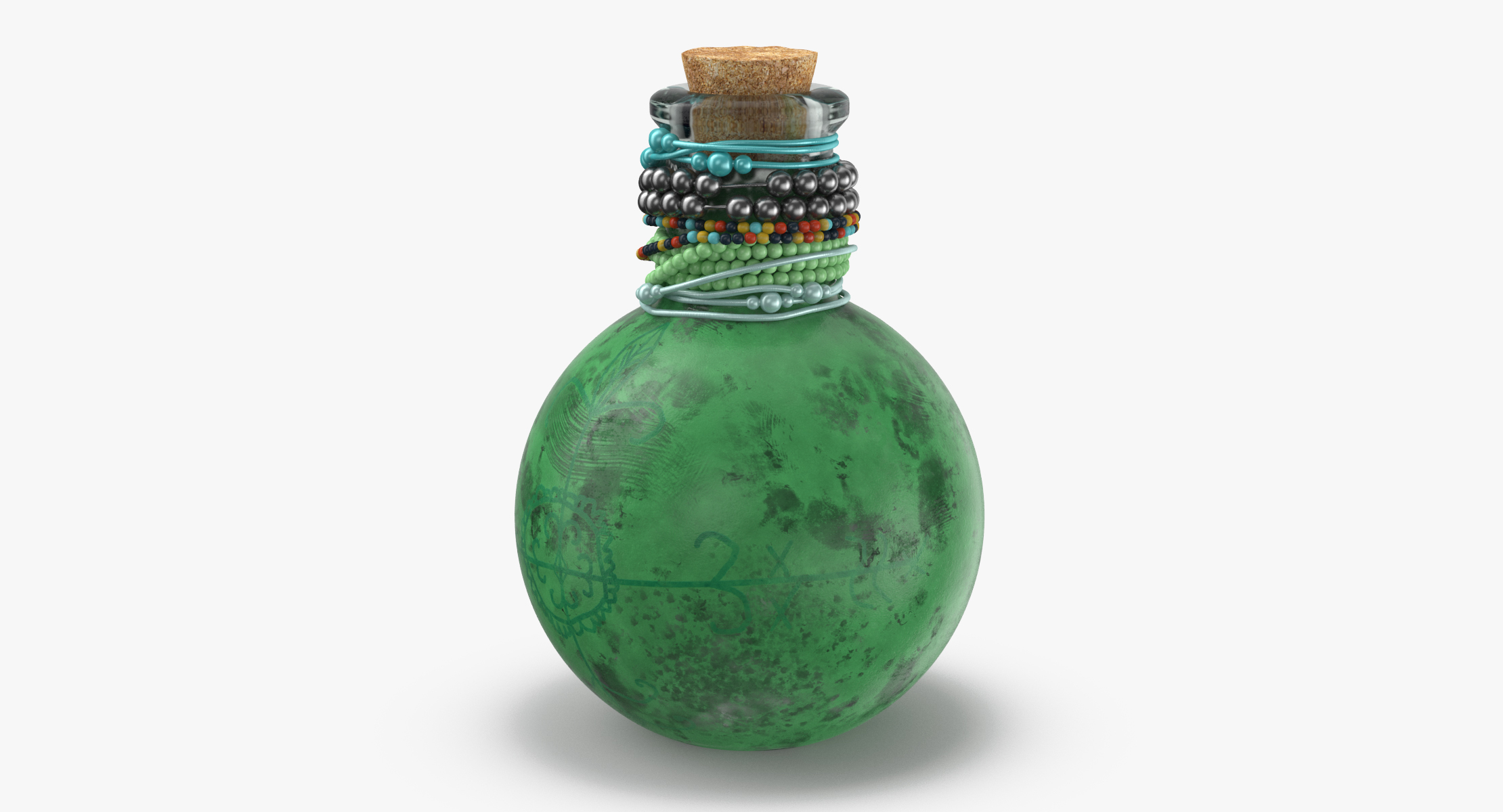 voodoo spirit bottle 02 3d max