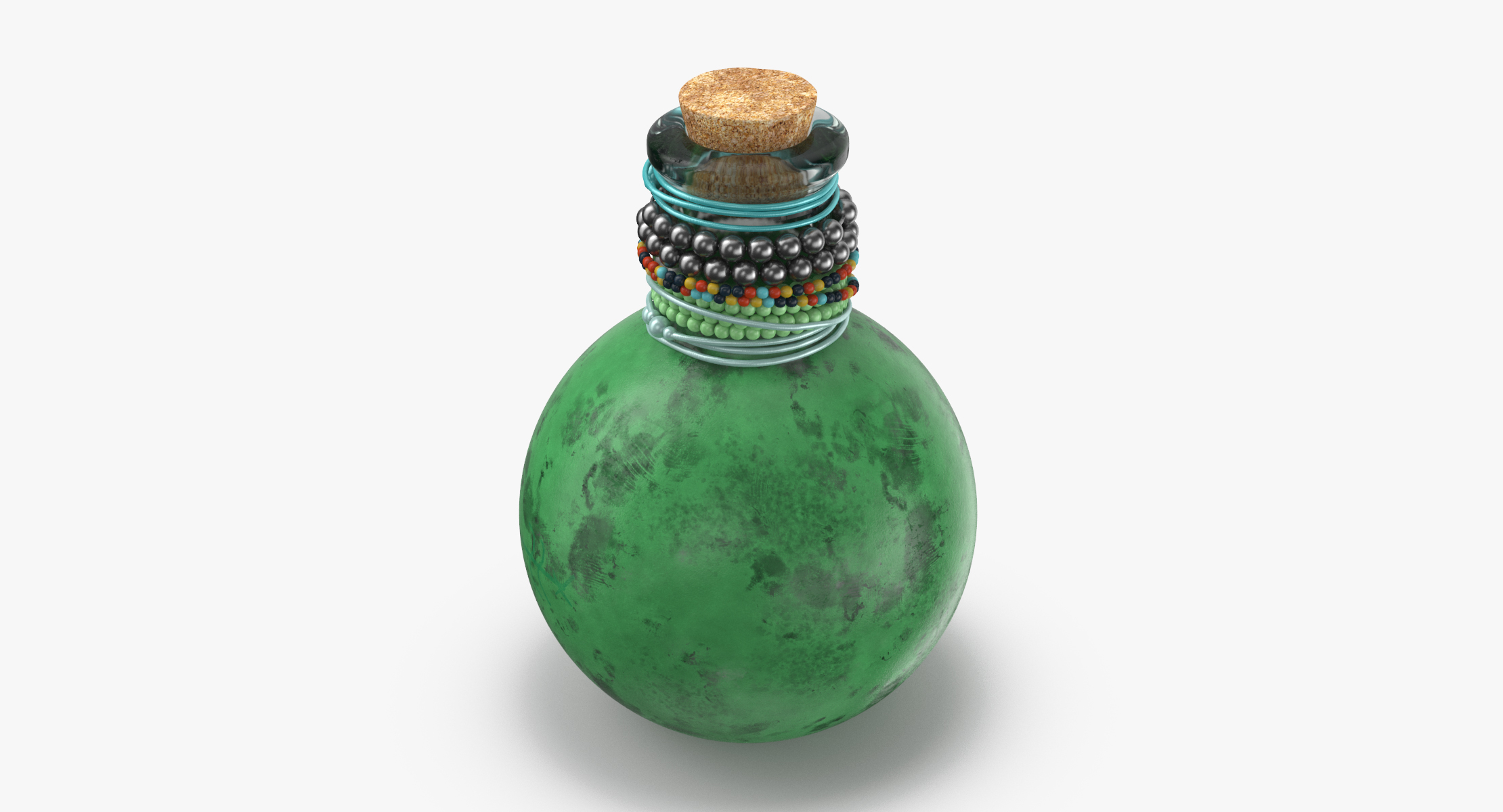 voodoo spirit bottle 02 3d max