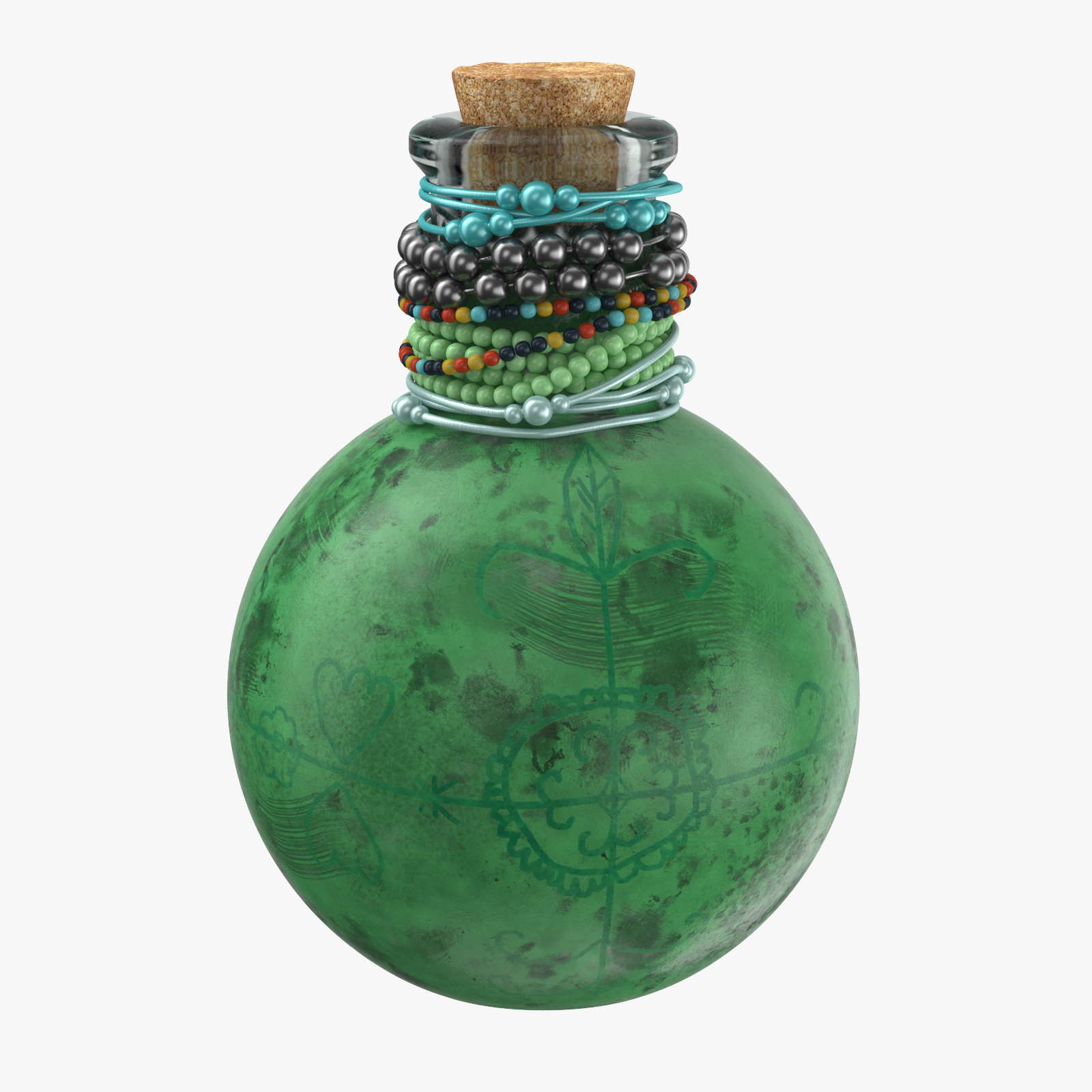 voodoo spirit bottle 02 3d max
