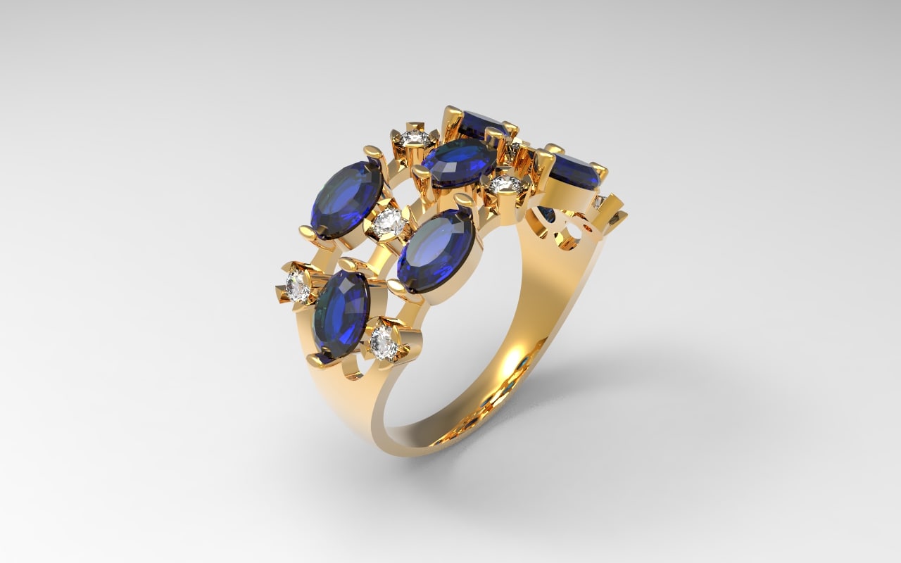 3d model of jewel ring