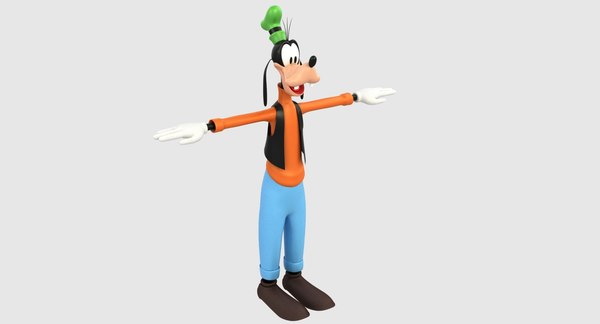 3d model disneys goofy