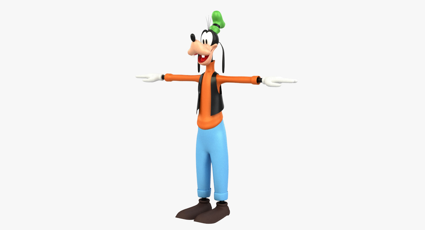 3d model disneys goofy