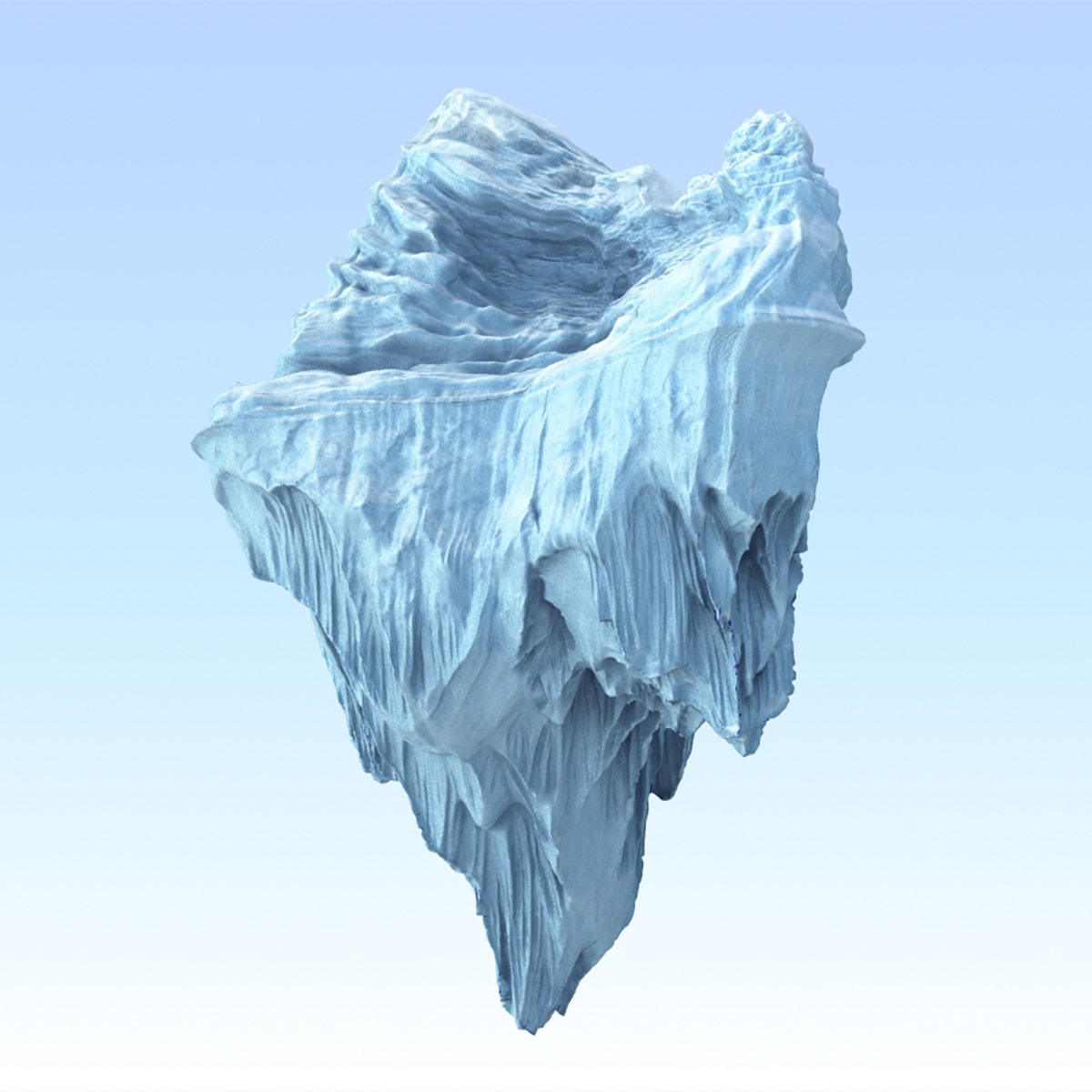 3d model of iceberg ice