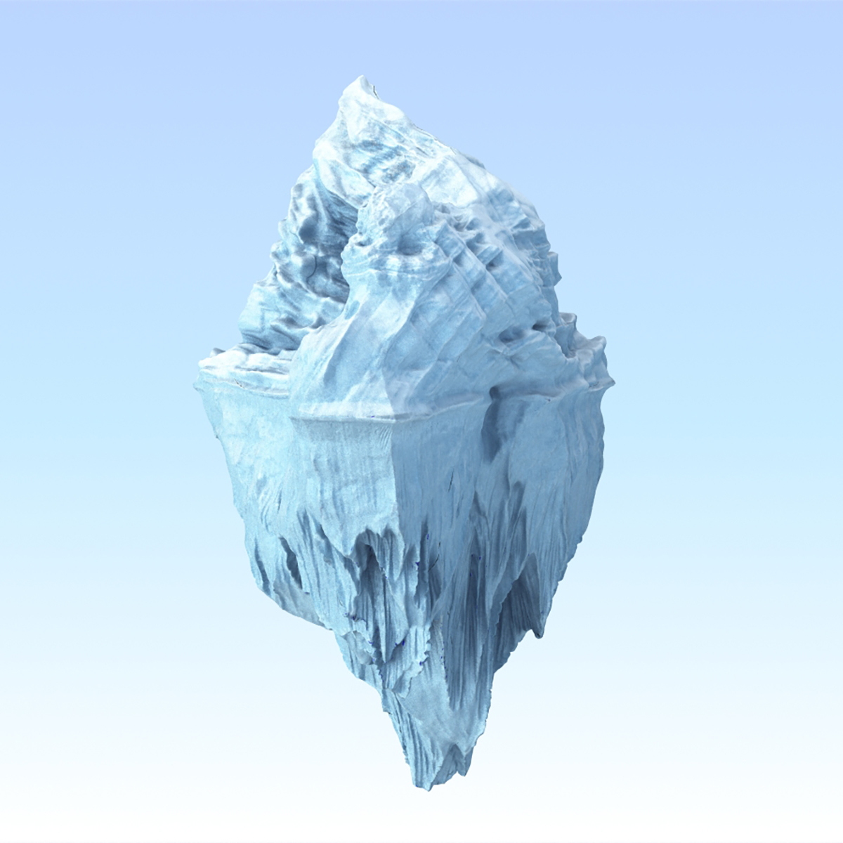 3d model of iceberg ice