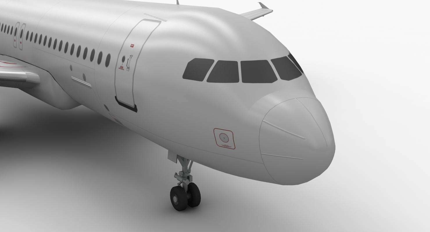airbus a320 blank 3d 3ds