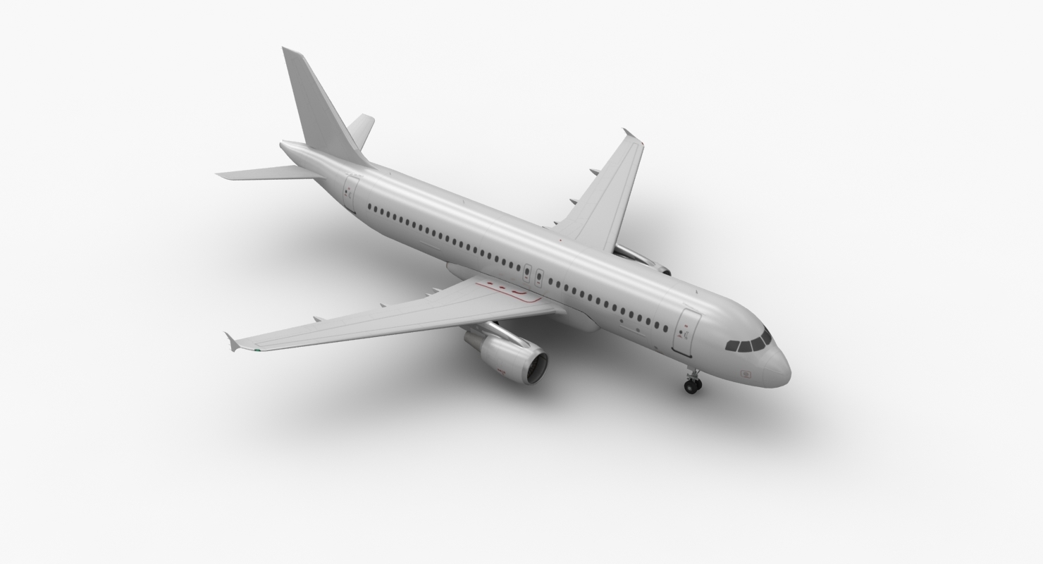 airbus a320 blank 3d 3ds