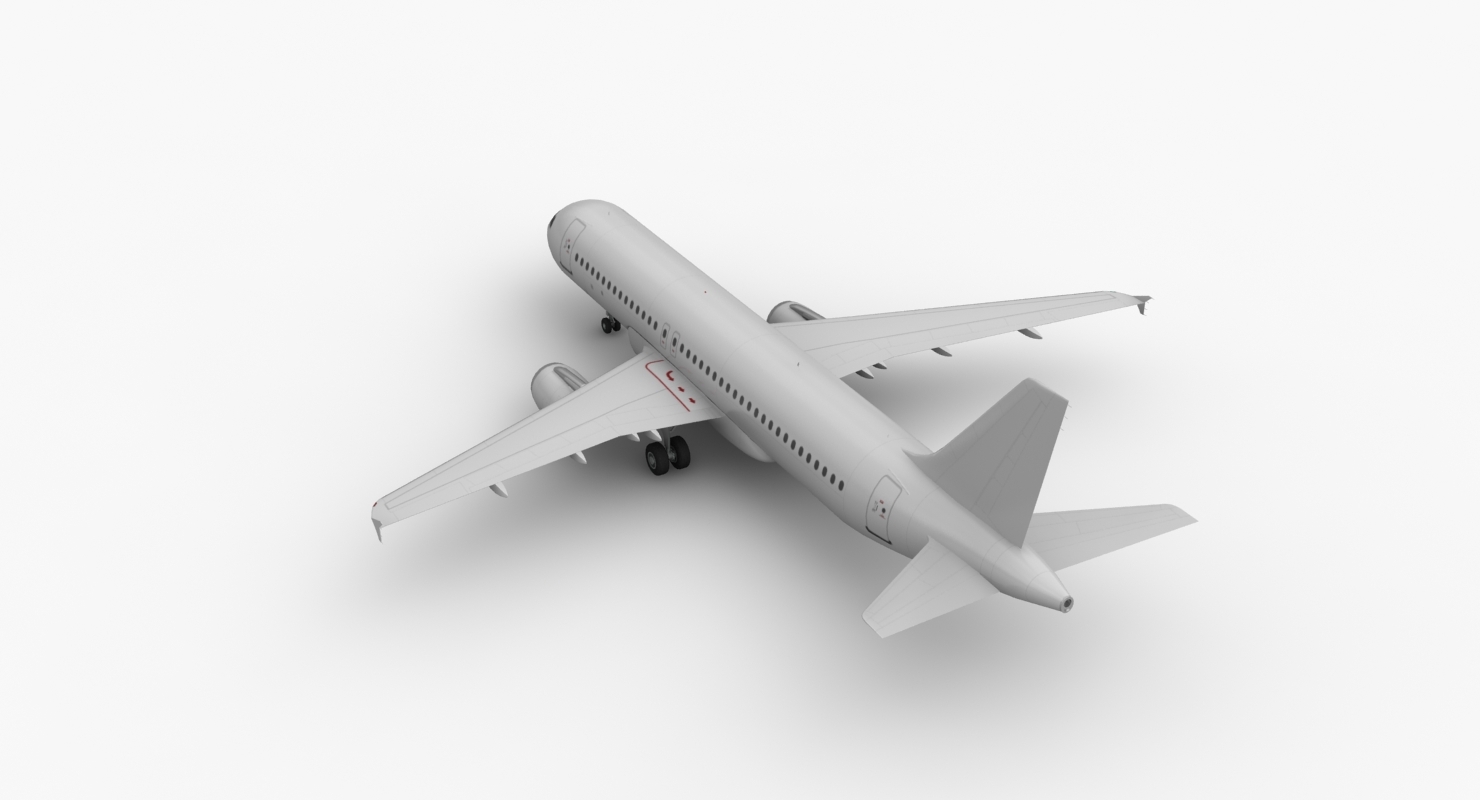 airbus a320 blank 3d 3ds