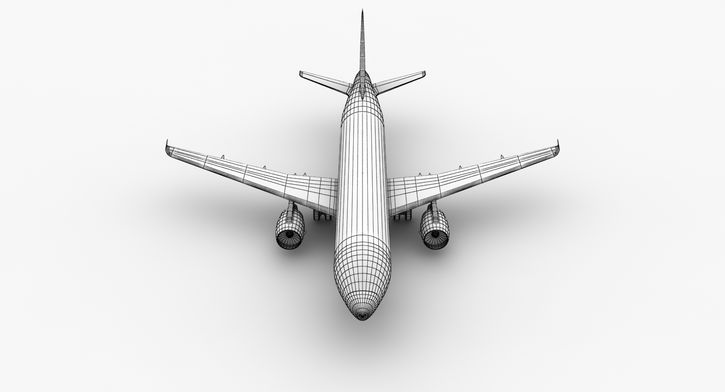 airbus a320 blank 3d 3ds