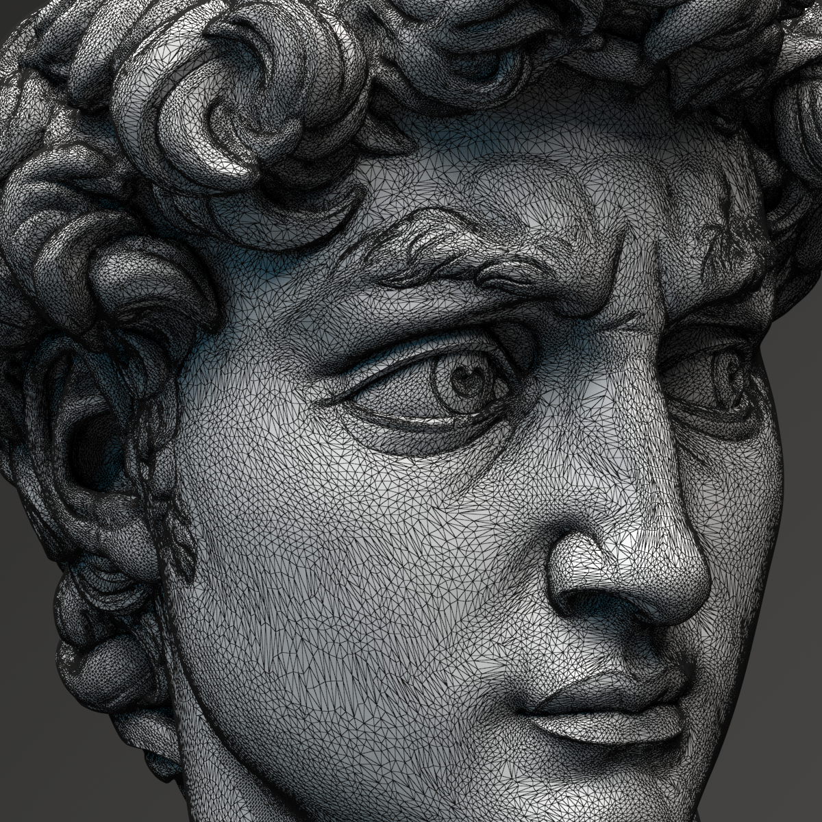 david statue michelangelo 3d obj