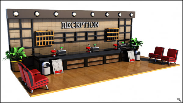 Reception Desk 3D Models for Download | TurboSquid