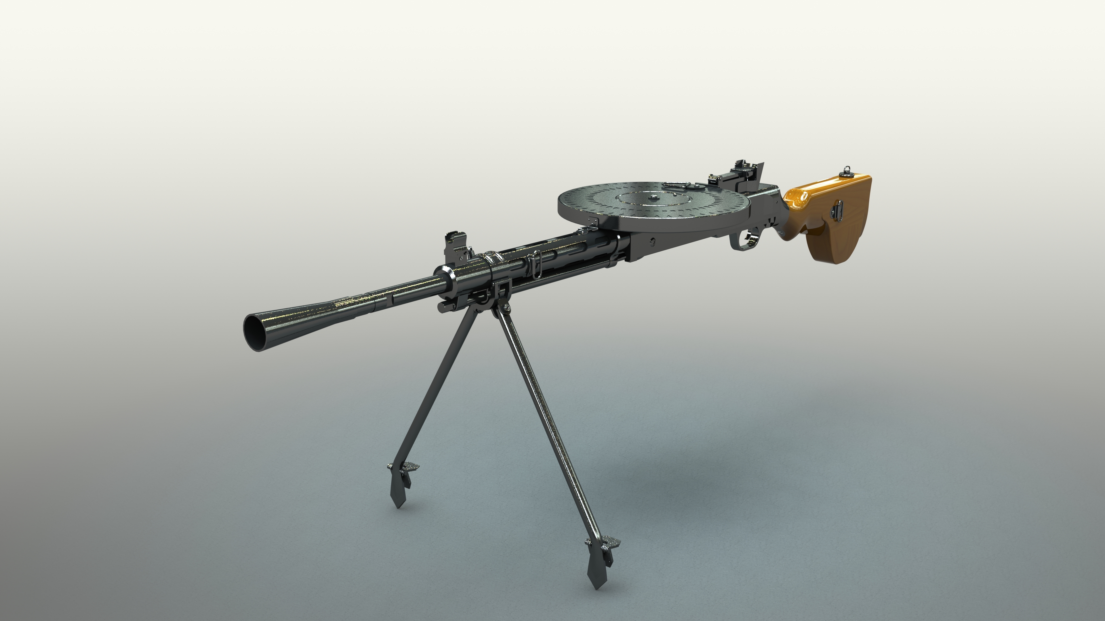 3d dp-27 machine gun