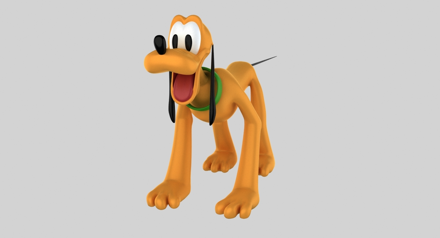 3d model disney pluto