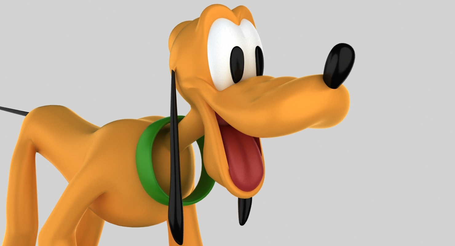 3d model disney pluto