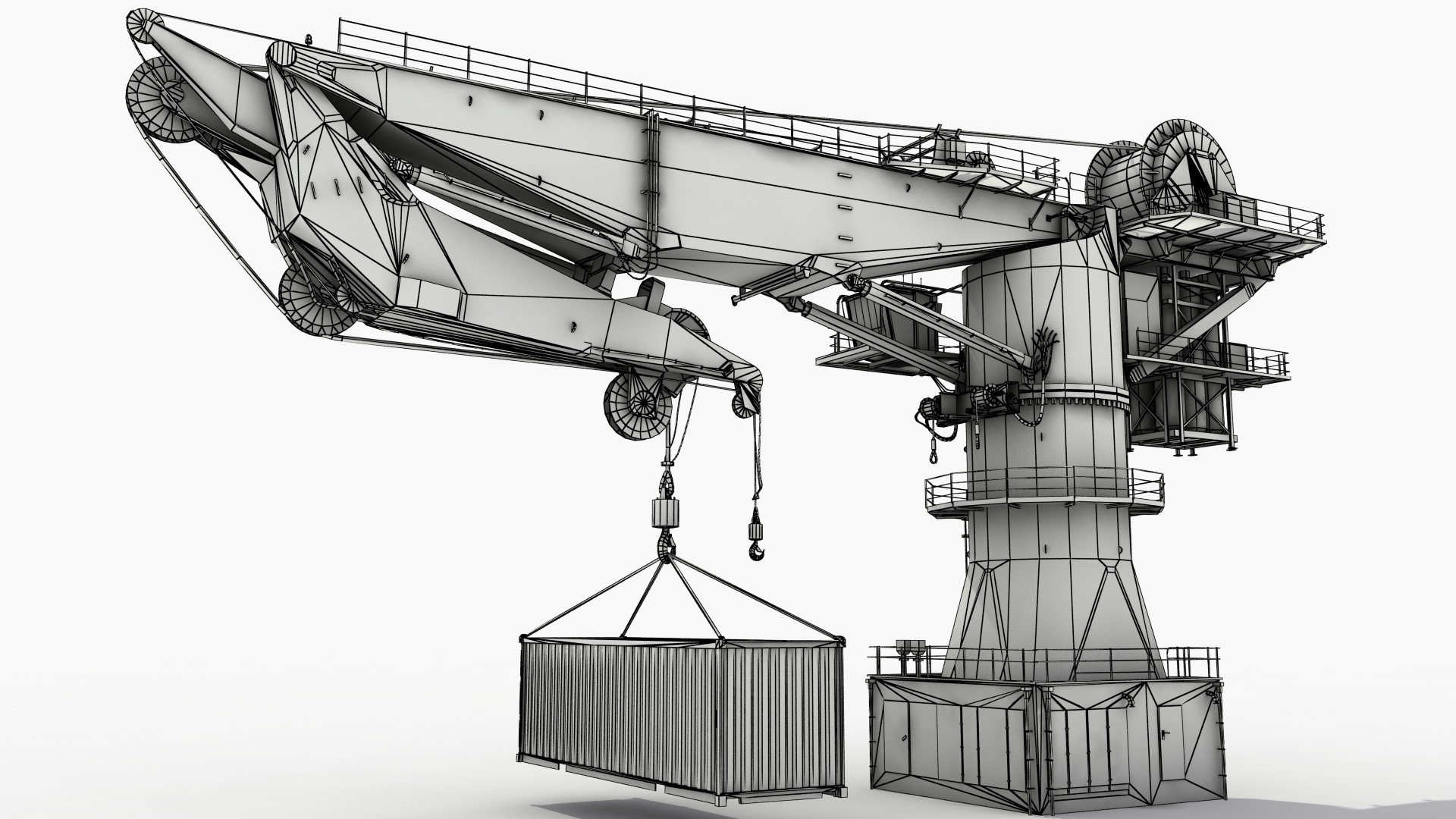 3d heavy crane