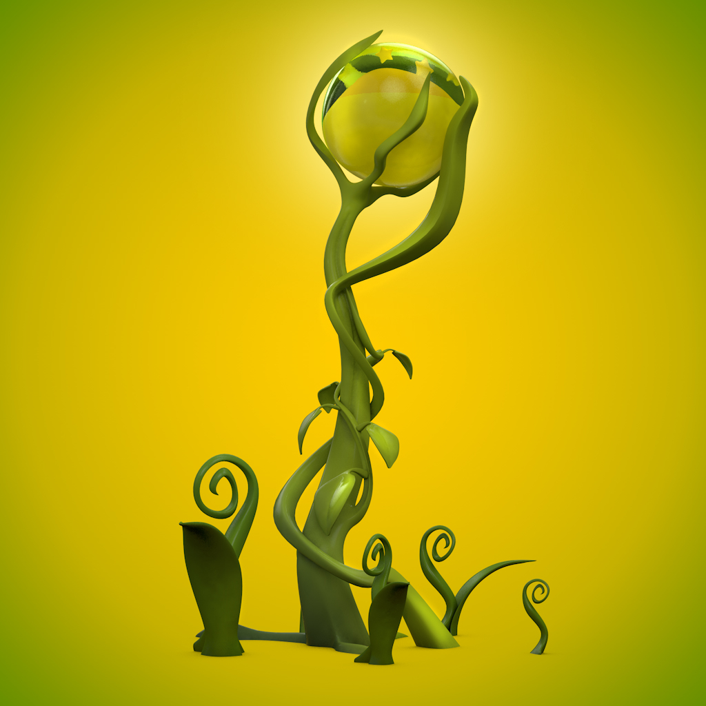 cartoon plant 3d c4d