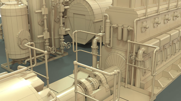 engine room 3d model