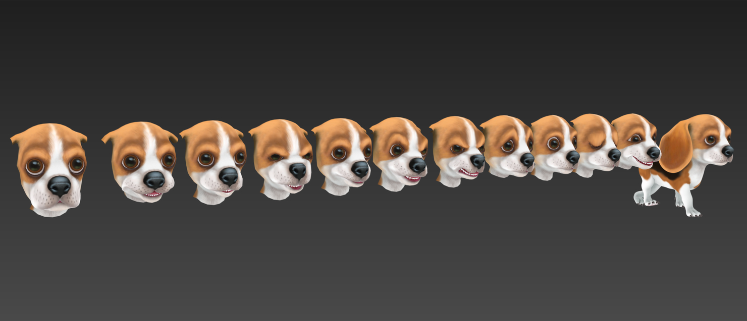 dog puppy rigging animation max