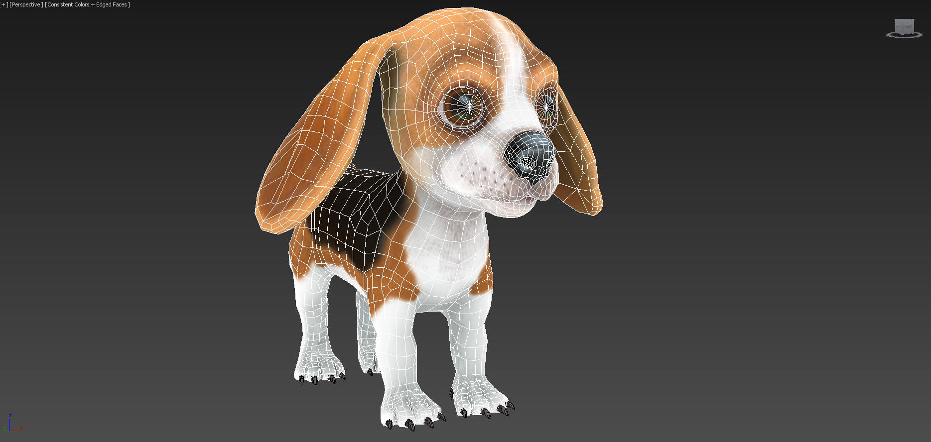 dog puppy rigging animation max