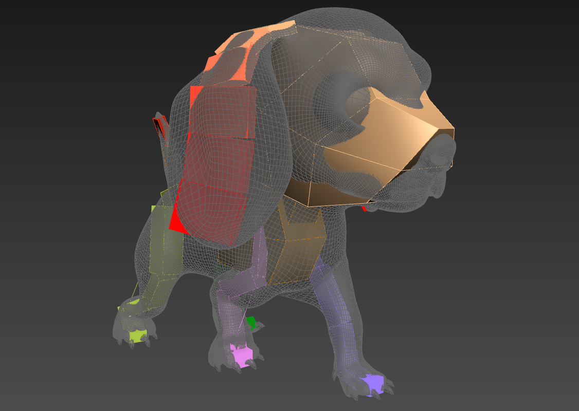 dog puppy rigging animation max