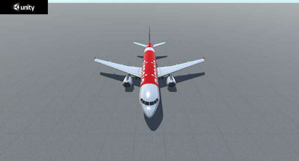 airbus a320 airasia animation 3d max