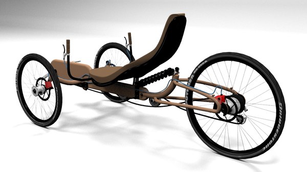 3d model cycle bicycle recumbent