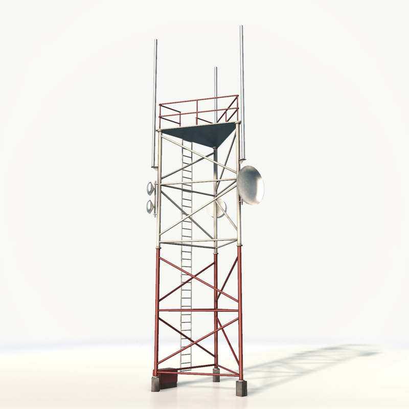 radio tower 3d model