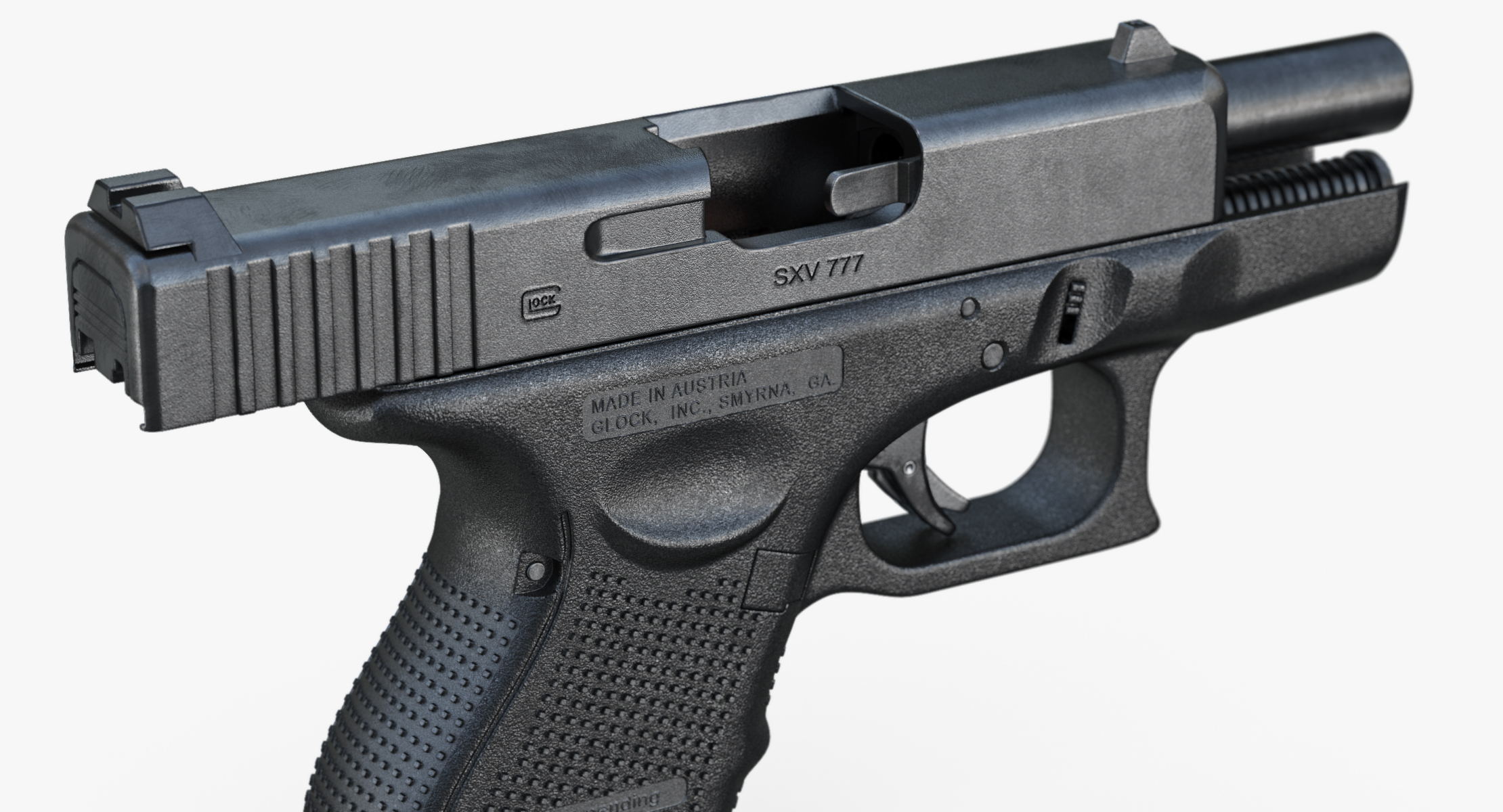 gun glock 26 gen 3d model
