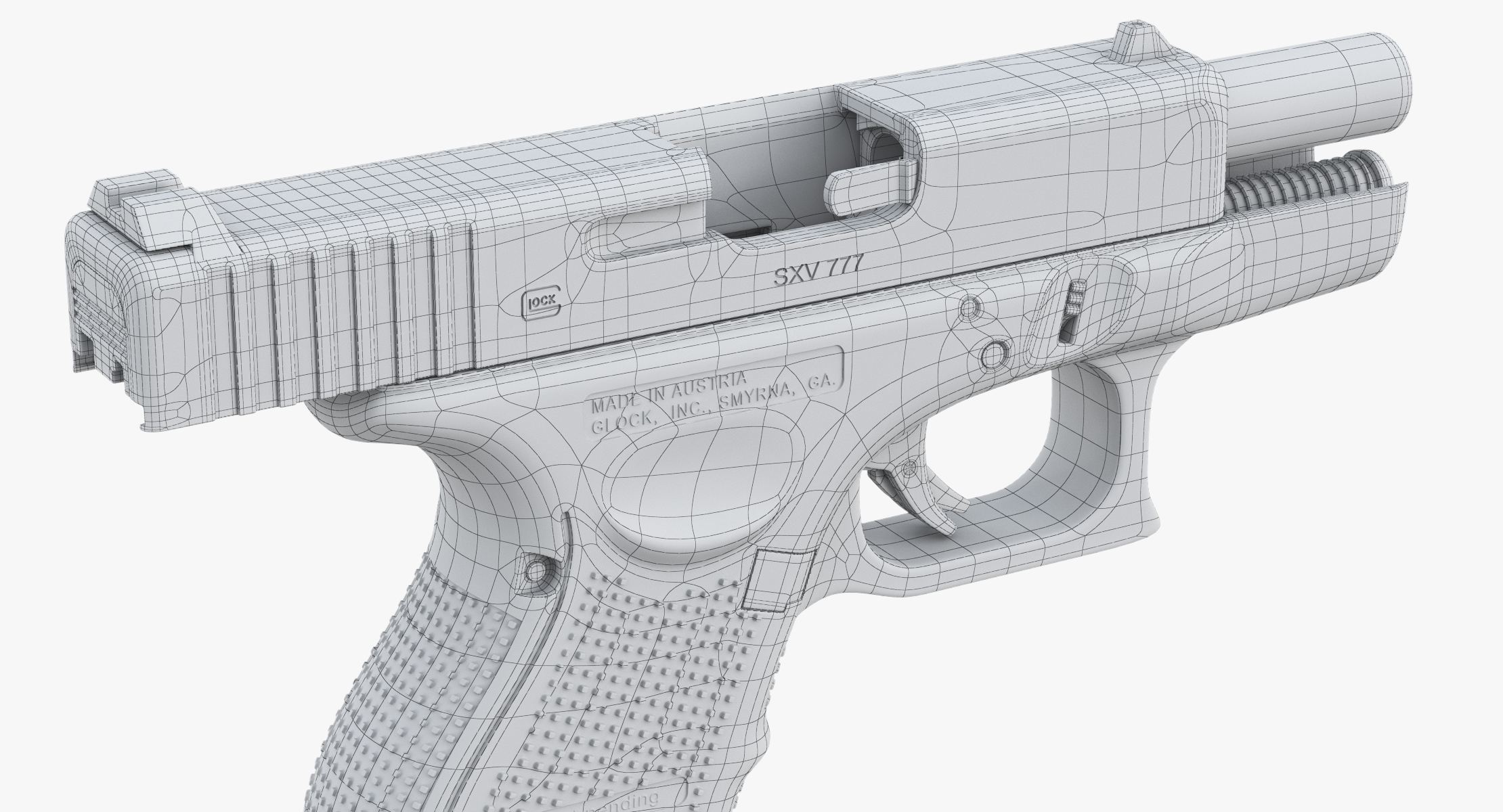 gun glock 26 gen 3d model
