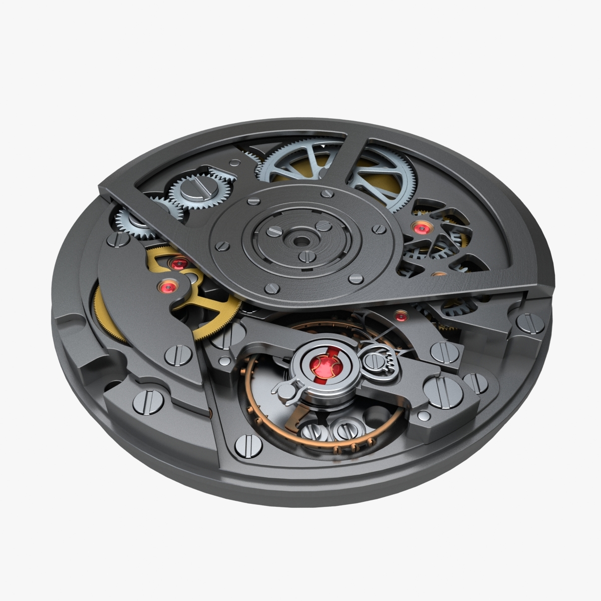 watch mechanism 3d 3ds
