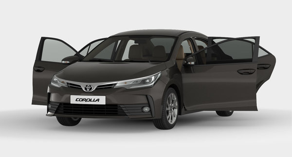 toyota corolla sedan 3d model