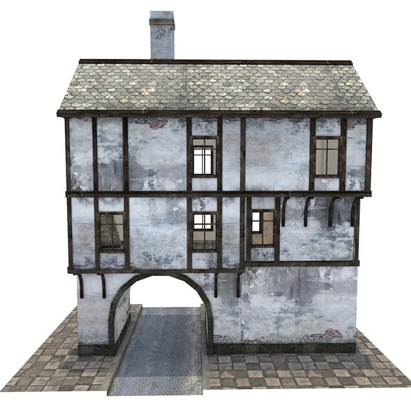 3d medieval gate house