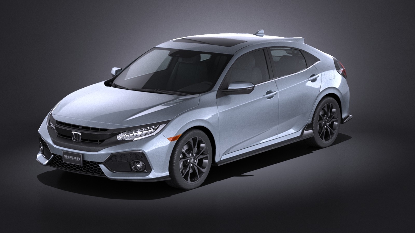 3d honda civic hatchback