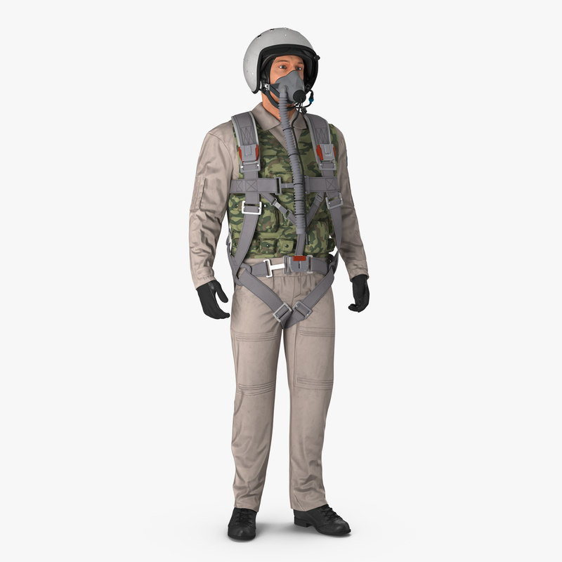 russian jet fighter pilot 3d 3ds