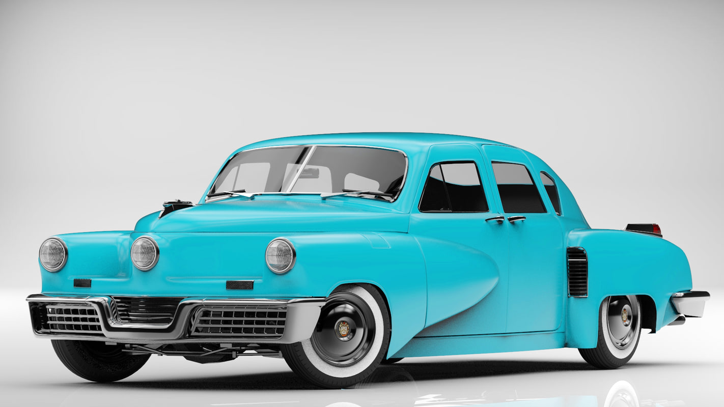 tucker torpedo 1948 3d model