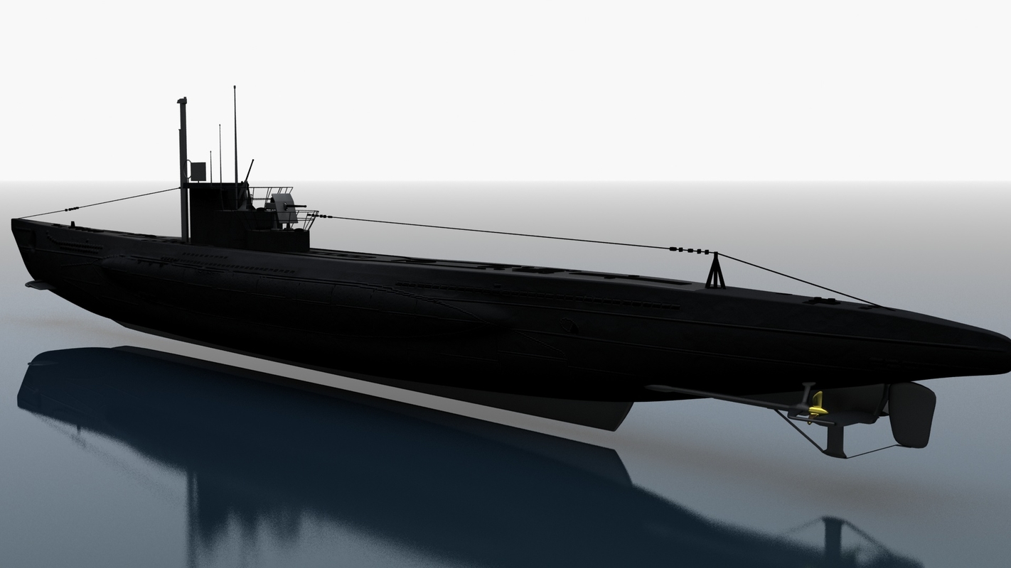 3d u-boat vii c boat