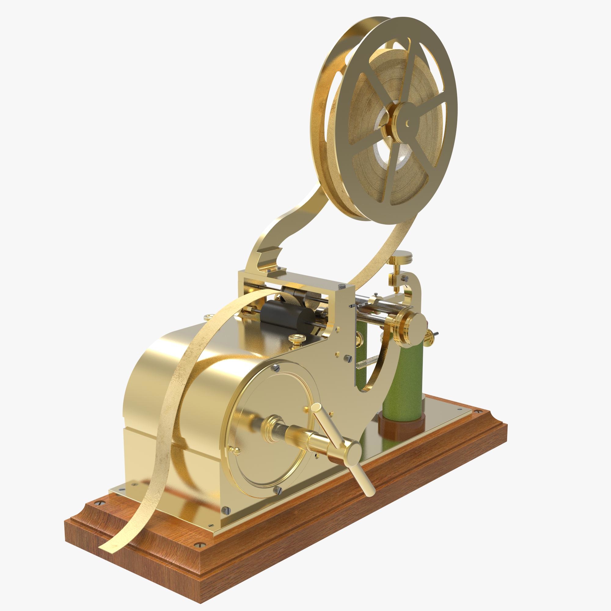 3d model old morse telegraph