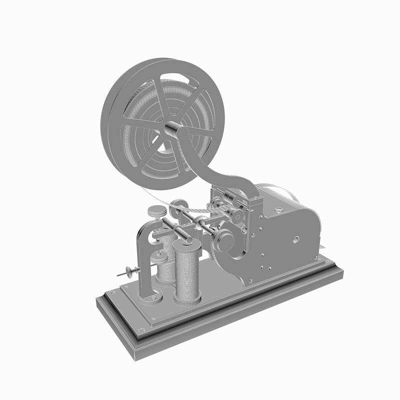 3d model old morse telegraph
