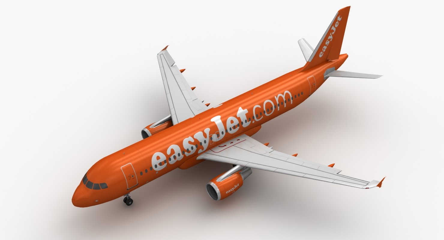 airbus a320 easyjet animation max