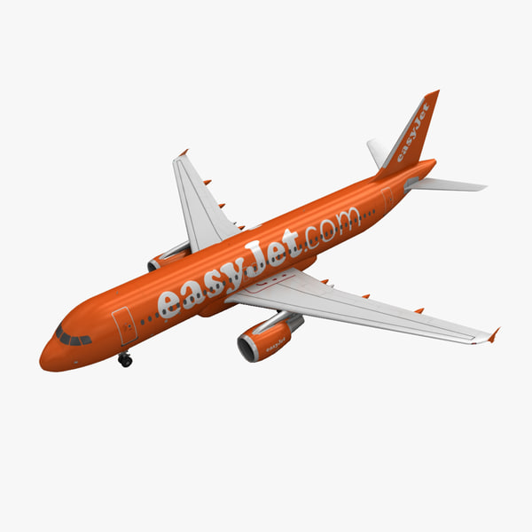 3d model airbus a320 easyjet