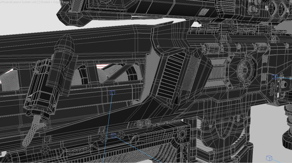 gauss rifle 3d model
