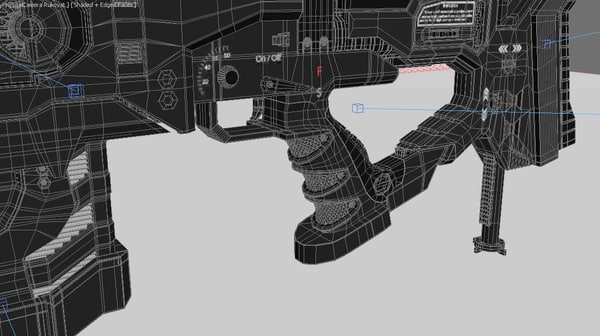 gauss rifle 3d model