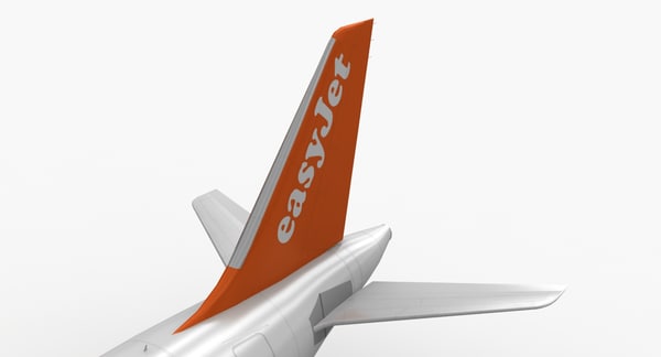 airbus a320 easyjet animation 3d model