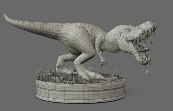 3d model t-rex print