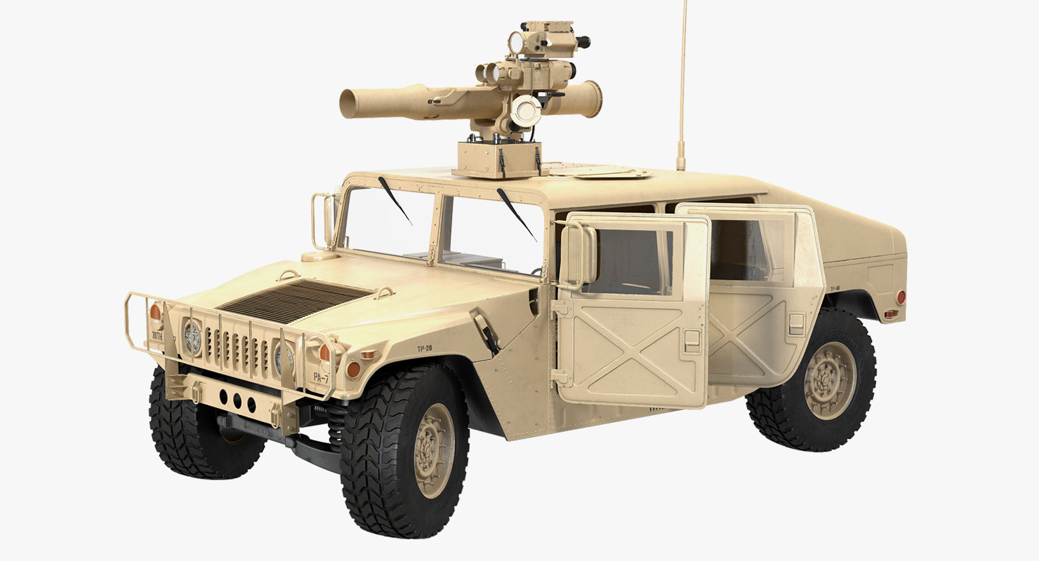 3d hmmwv tow missile carrier model