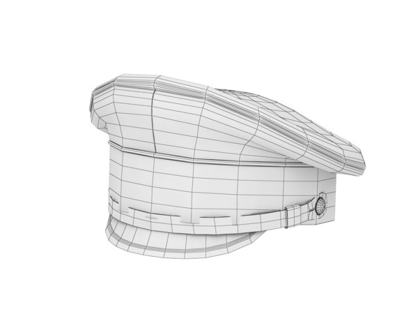 3d model cap military