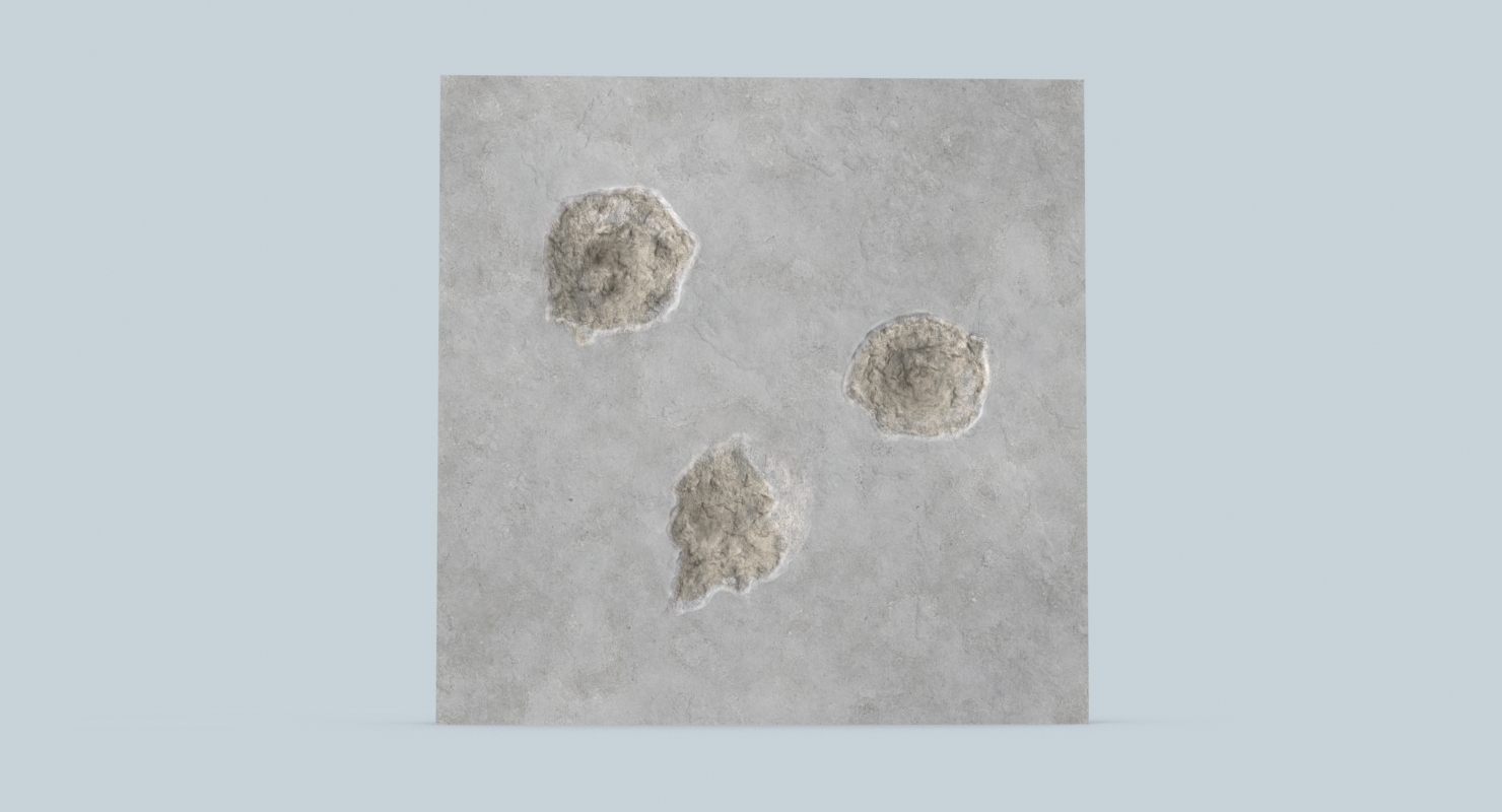 max impacts bullet holes concrete