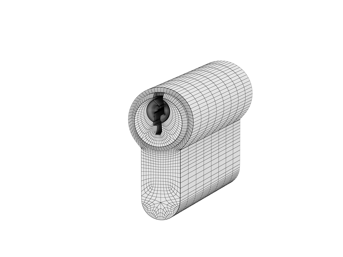 lock cylinder 3d model