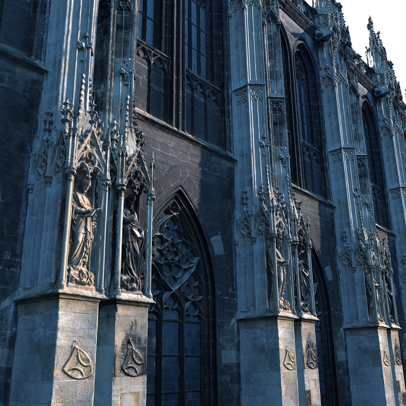 3d model gothic architecture