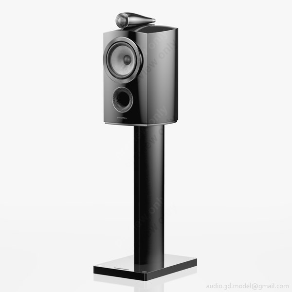 3d bookshelf bowers wilkins 805