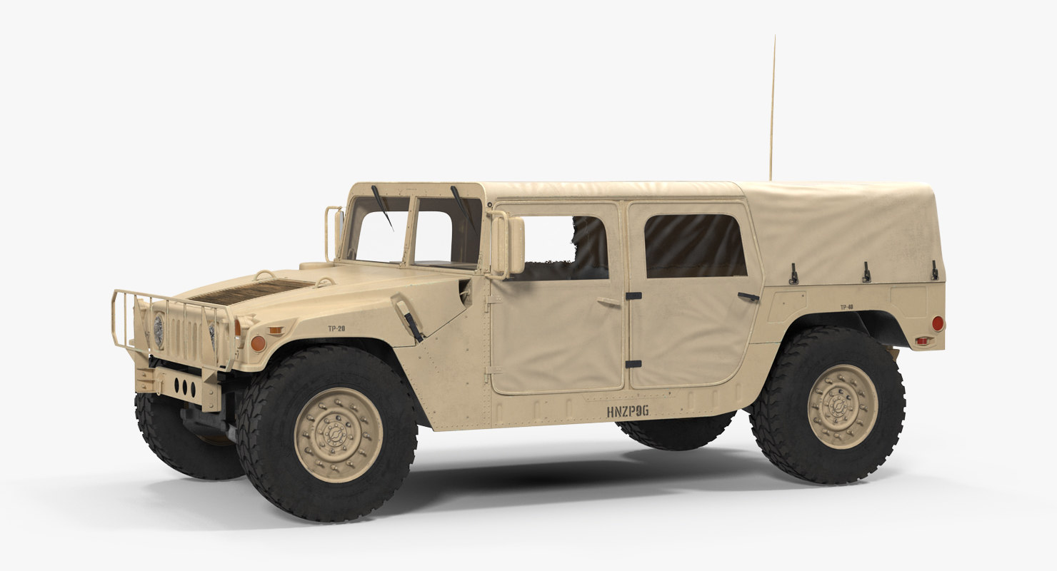 3d model soft troop carrier hmmwv